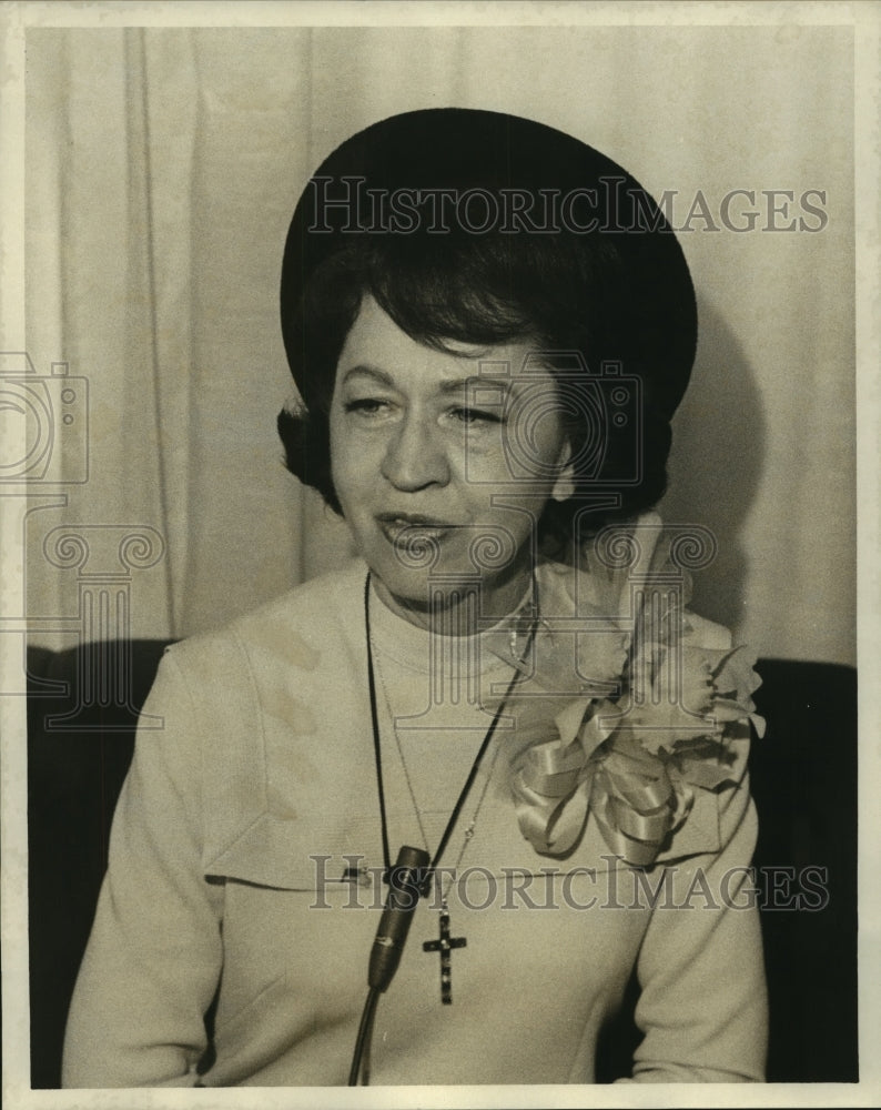 1971 Press Photo Jeane Dixon, self-proclaimed psychic and astrologer. - Historic Images