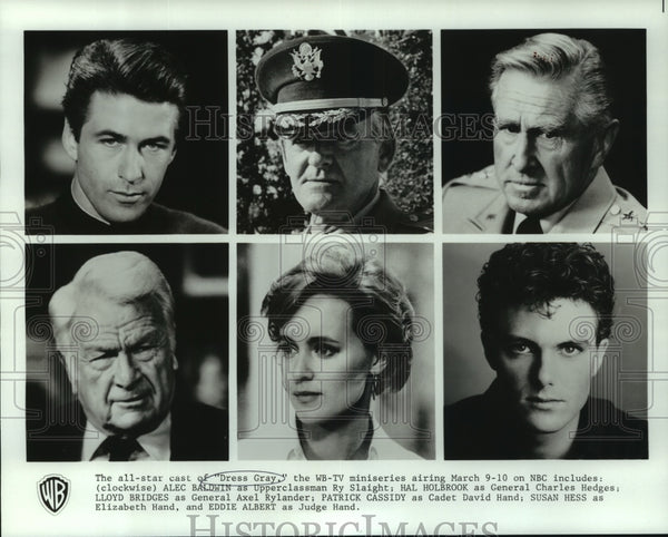 1986 Alec Baldwin, Hal Holbrook & Lloyd Bridges in Dress Gray on NBC ...
