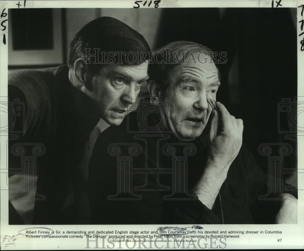1983 Actors Albert Finney and Tom Courtenay In "The Dresser" Movie ...
