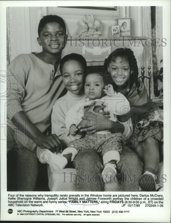 1989 Darius McCrary and children of "Family Matters" - nop24573 ...