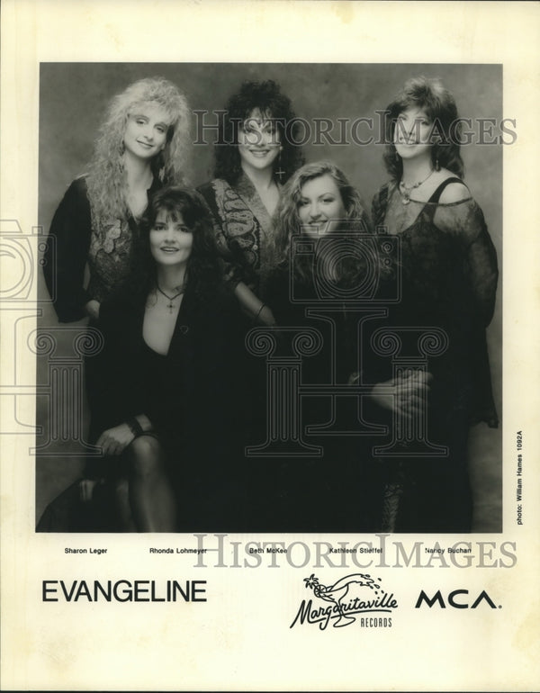 Press Photo Evangeline Band Members - nop26314 - Historic Images