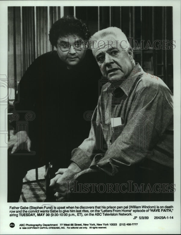 1989 Stephen Furst & William Windom star in"Have Faith" on ABC-TV ...