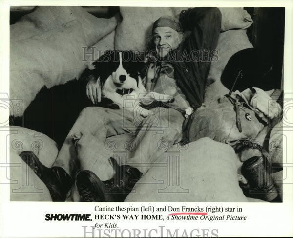 1996 Actor Don Francks with Dog in Heck's Way Home - nop28379 ...