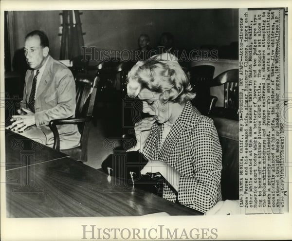 1962 Press Photo Actor-director Jose Ferrer and estranged wife, Rosema ...