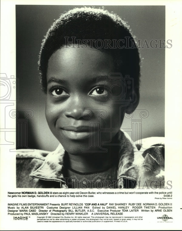1994 Norman D. Golden stars as Devon Butler in Cop and a Half ...