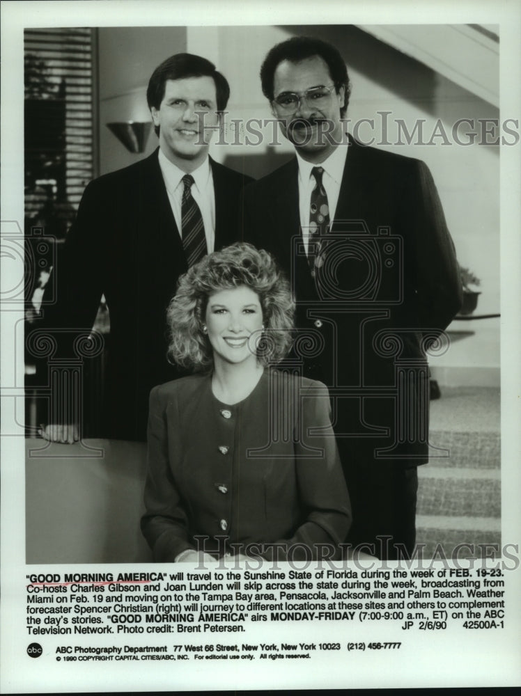 1990 "Good Morning America" co-hosts to travel to Florida - Historic Images