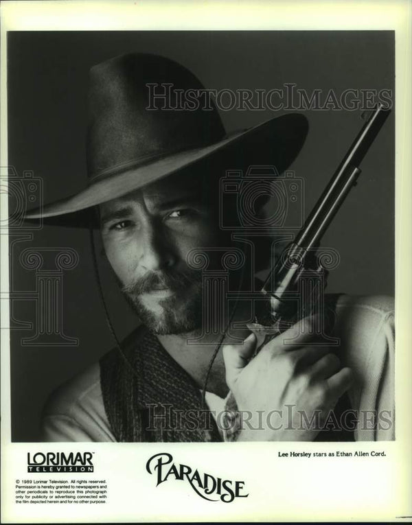 1989 Press Photo Lee Horsley stars as Ethan Allen Cord in "Paradise ...