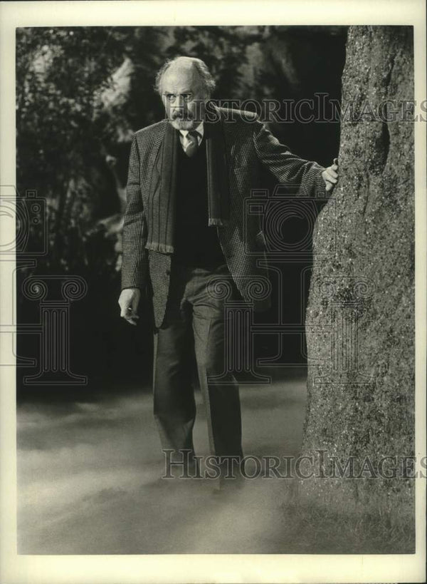 1986 Press Photo Richard Kiley stars on The Twilight Zone, on CBS. - n ...