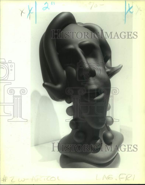1991 Press Photo David Jolley "Conversationalist" Sculpture - nop44670 ...