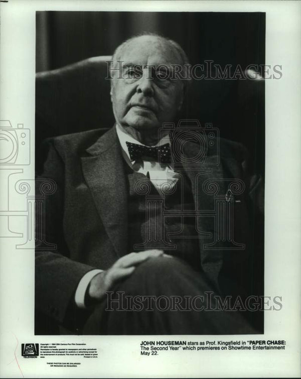 1984 Press Photo Actor John Houseman in "Paper Chase: The Second Year ...
