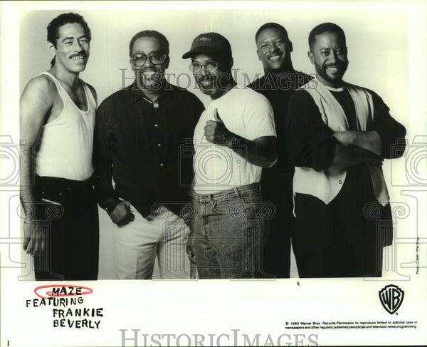 1993 Press Photo Maze band featuring Frankie Beverly - nop55173 ...