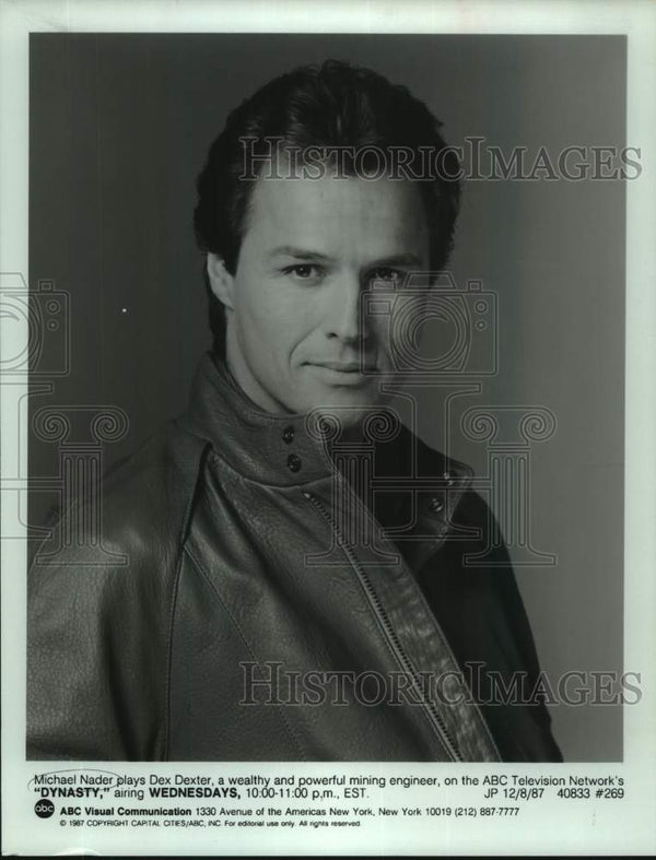 1987 Actor Michael Nader in "Dynasty" - Historic Images
