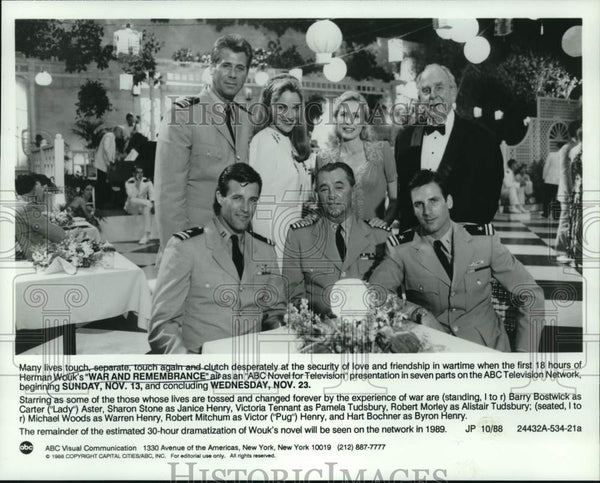1988 Press Photo Herman Wouk's "War And Remembrance" Cast Members - no ...