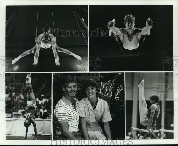 1984 Press Photo Peter Vidmar, U.S. Gymnast, to compete in the Summer ...