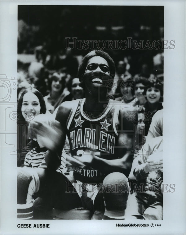 1981 Geese Ausbie, Harlem Globetrotters Basketball Player at Game ...
