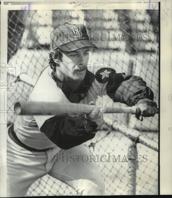 1975 Press Photo Baseball Player Rick Burleson - nos06814 - Historic Images