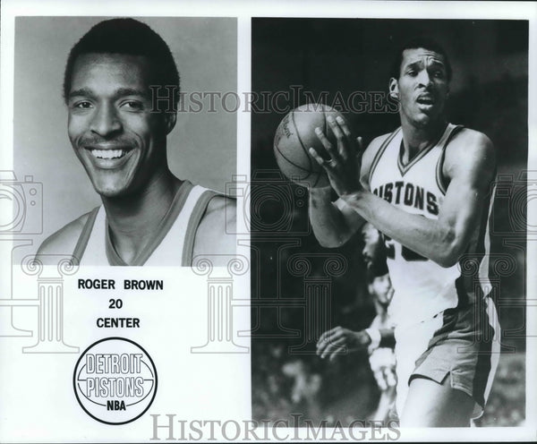 1978 Detroit Pistons Basketball Player Roger Brown, #20, Center ...