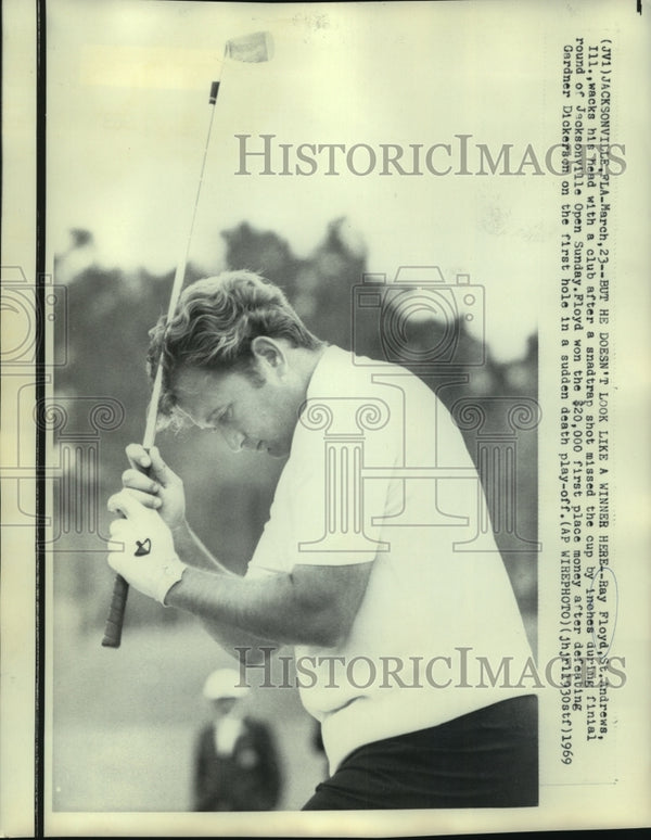 1969 Press Photo Golfer Ray Floyd at Jacksonville Open Tournament - no ...