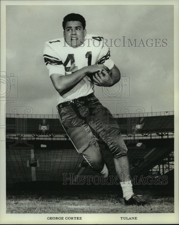 1967 Press Photo George Cortez, Tulane University Football Player - no ...