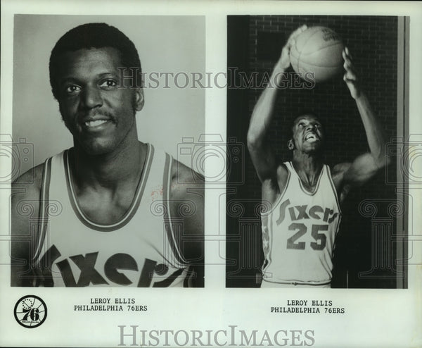 1975 Press Photo Leroy Ellis, Philadelphia 76ers Basketball Player - n ...
