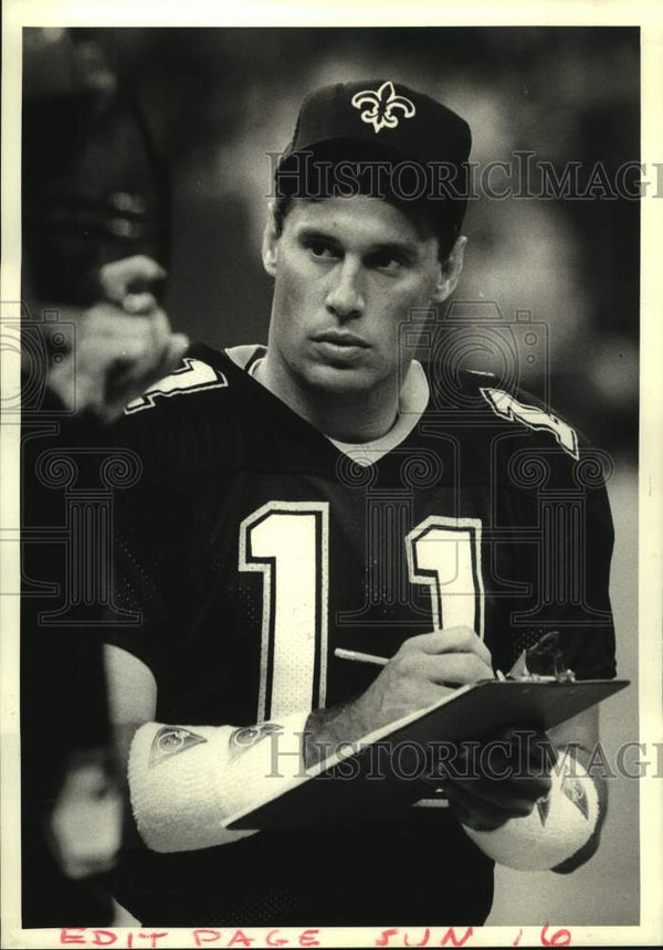 1987 New Orleans Saints football quarterback John Fourcade - Historic ...