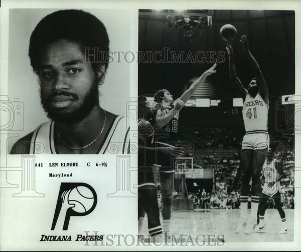 1978 Press Photo Indiana Pacers Basketball Player Len Elmore - nos1417 ...