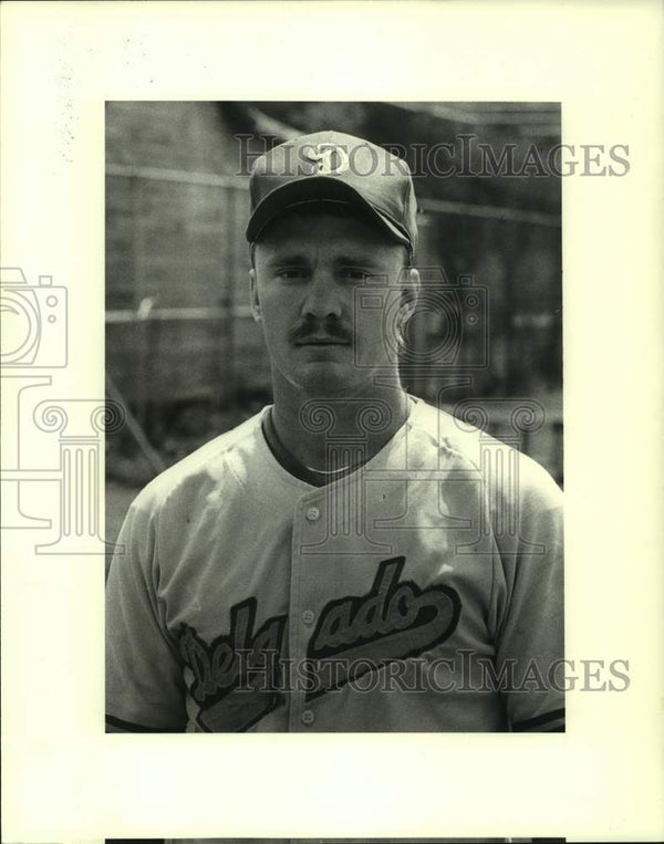 1985 Press Photo Delgado Community College baseball pitcher Al Hibbs ...