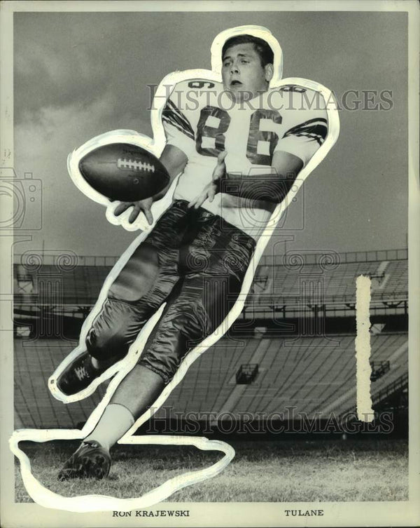 1963 Press Photo Tulane college football player Ron Krajewski - nos182 ...