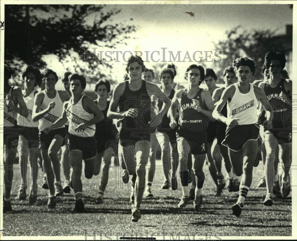 1979 Press Photo Holy Cross High cross-country runner Todd Jennings ...