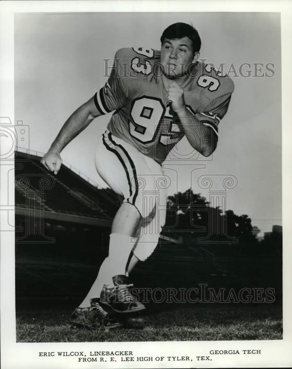 1970 Press Photo Eric Wilcox, Georgia Tech Linebacker from Tyler, Texa ...