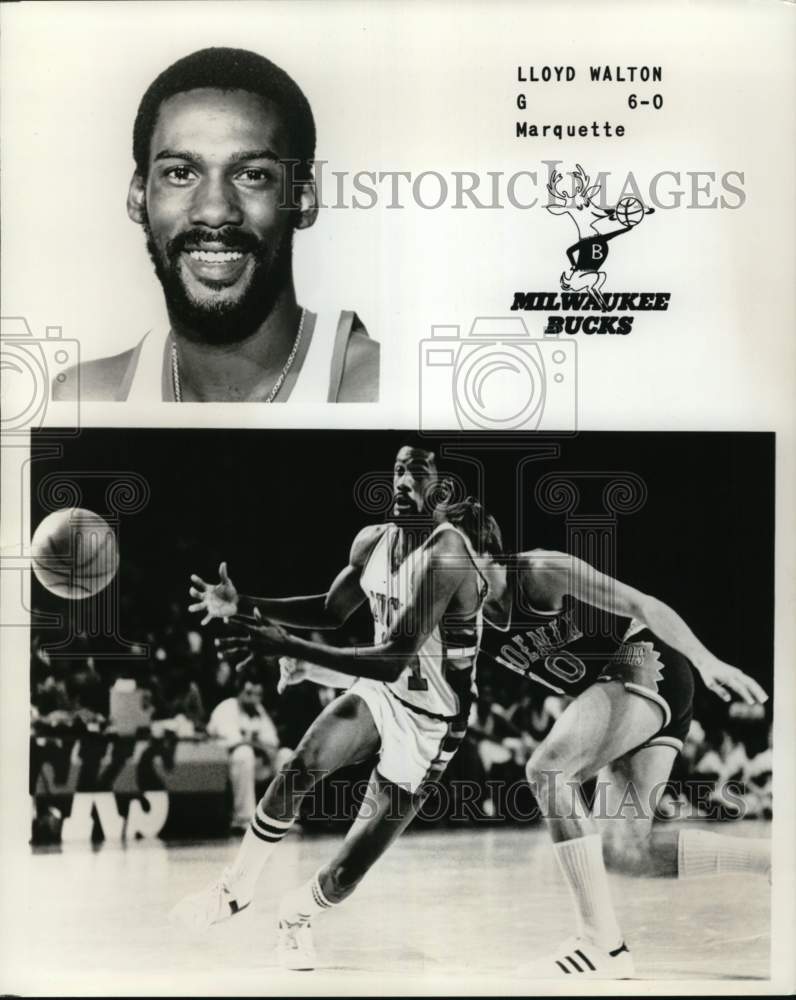 1979 Press Photo Lloyd Walton, 6-0 Milwaukee Bucks Basketball Guard ...