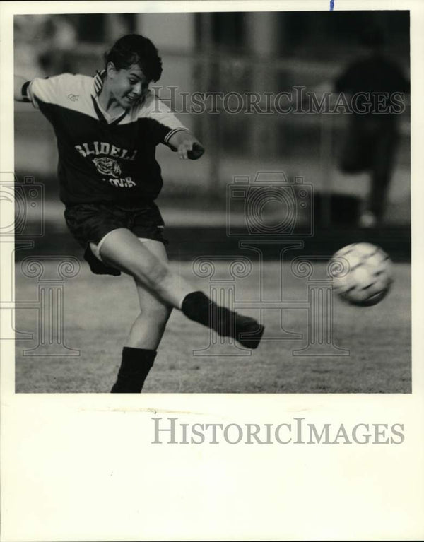 1990 Press Photo Kelly Ryan, Slidell Tigers Soccer Player - nos33347 ...