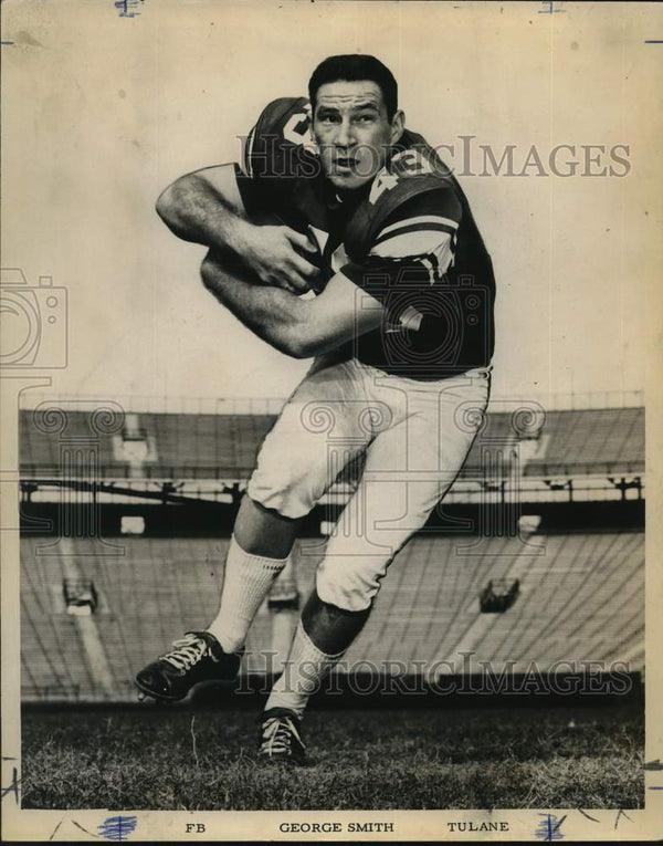 1964 Press Photo Tulane's football fullback George Smith - nos34672 ...