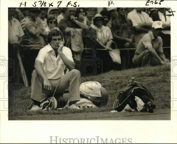 1979 Press Photo Golfer Curtis Strange dejected over New Orleans Open ...