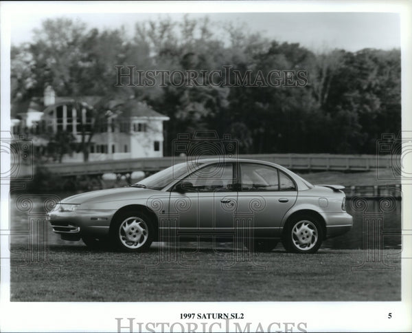 1997 Saturn SL2 Four Door Vehicle Parked at Pond - not00567 - Historic ...