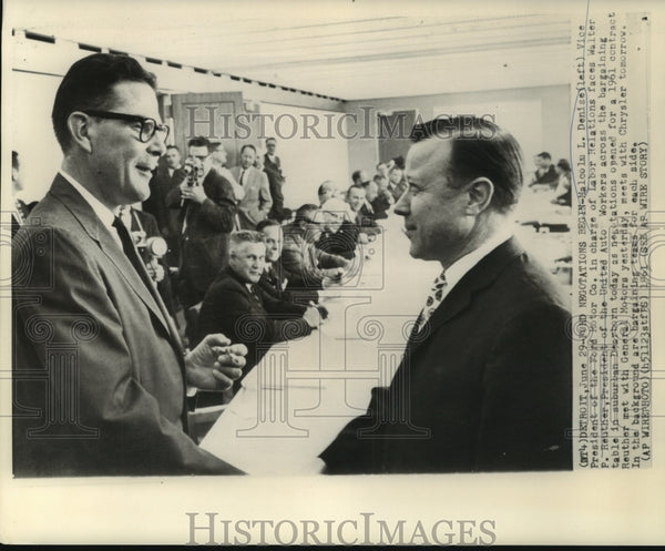 1961 Malcolm L. Denise, Ford Motor Co., & Walter P. Reuther of UAW ...