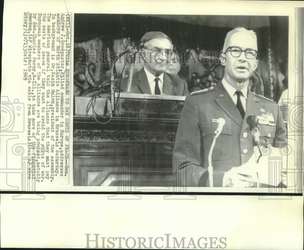 1969 Gen. Goodpaster addresses North Atlantic Alliance in Brussels ...