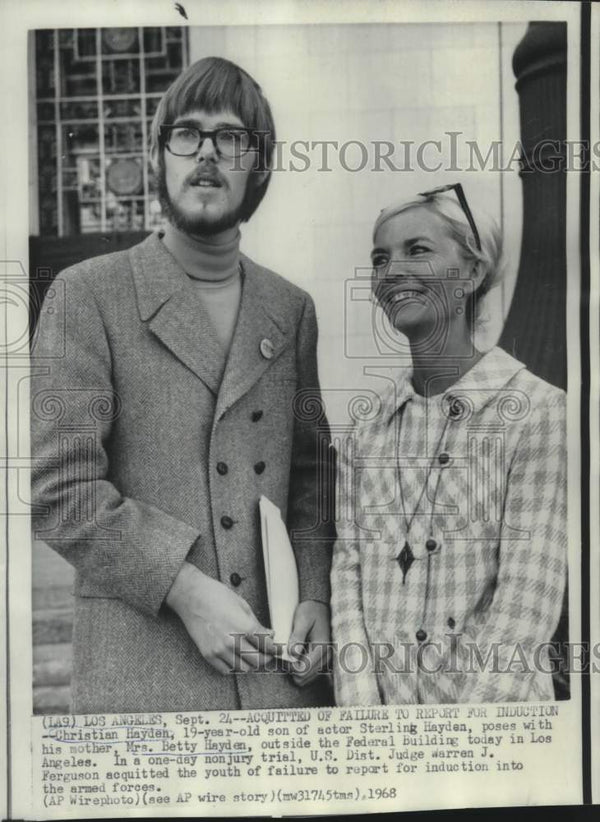 1968 Christian Hayden, son of actor Sterling Hayden, and mother ...