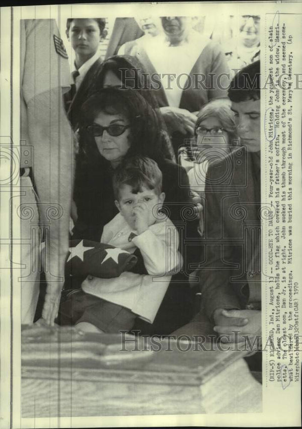 1970 Funeral services for slain police adviser Dan Mitrione - Historic ...