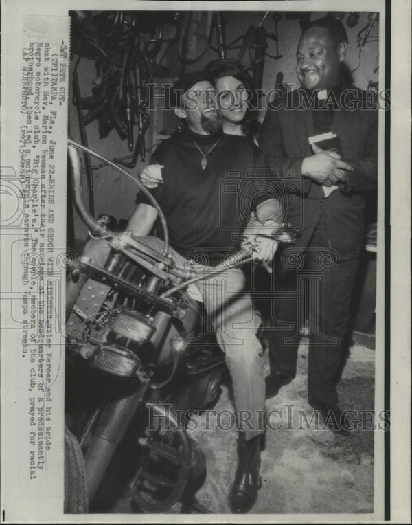 1968 Wiley Mercer and bride married at "Big Charlie's" in Tampa ...