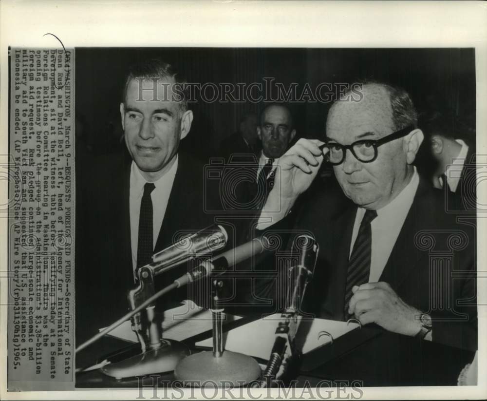 1965 Secretary of State, International Development Agency at Senate ...