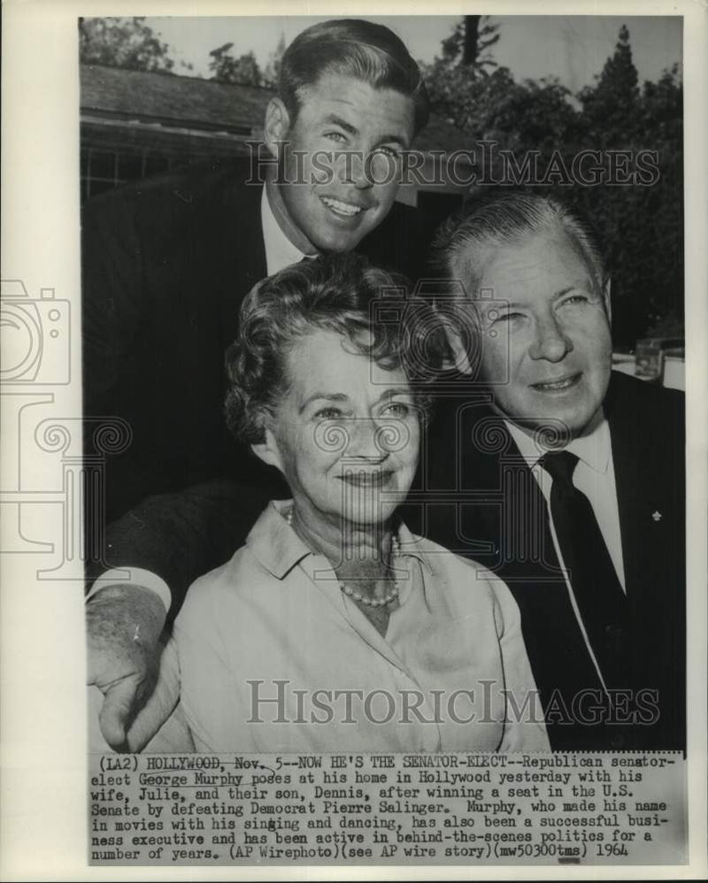 1964 California Senator-elect George Murphy & Family, Hollywood ...