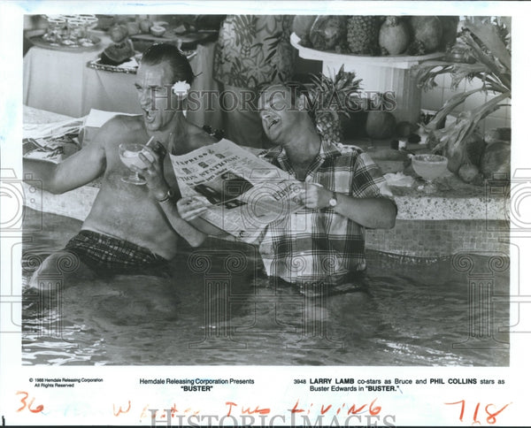 1968 Larry Lamb and Phil Collins in a Scene From Buster - Historic Images