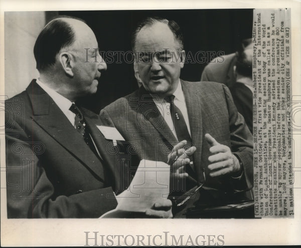 1961 Senator Hubert Humphrey, Democrat-Minnesota, Fernand Cottier ...