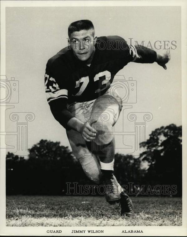 1961 Press Photo University of Alabama Football Player Jimmy Wilson ...