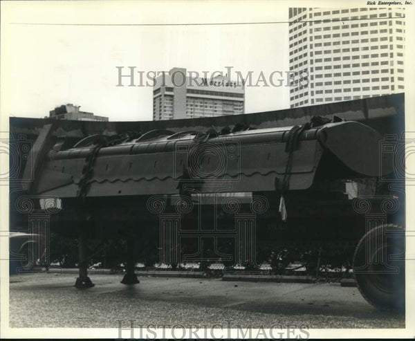 1980 Press Photo The Revolutionary- Designed Becker Rudder at Work Boa ...