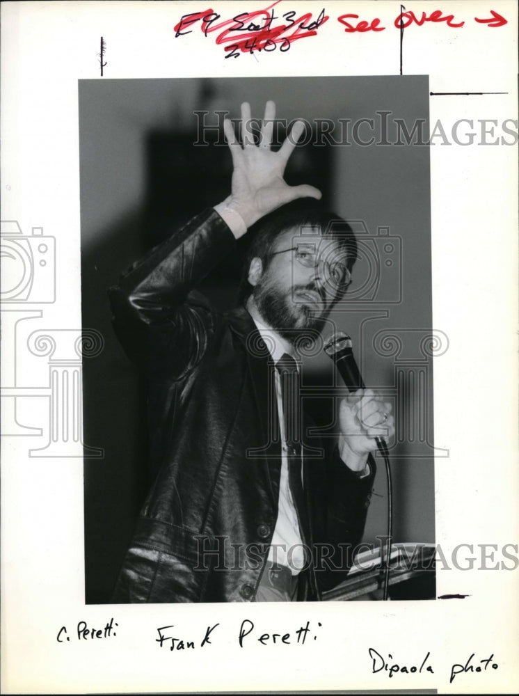 1989 Press Photo Frank Peretti Spiritual Warfare Pastors at Multomah S ...