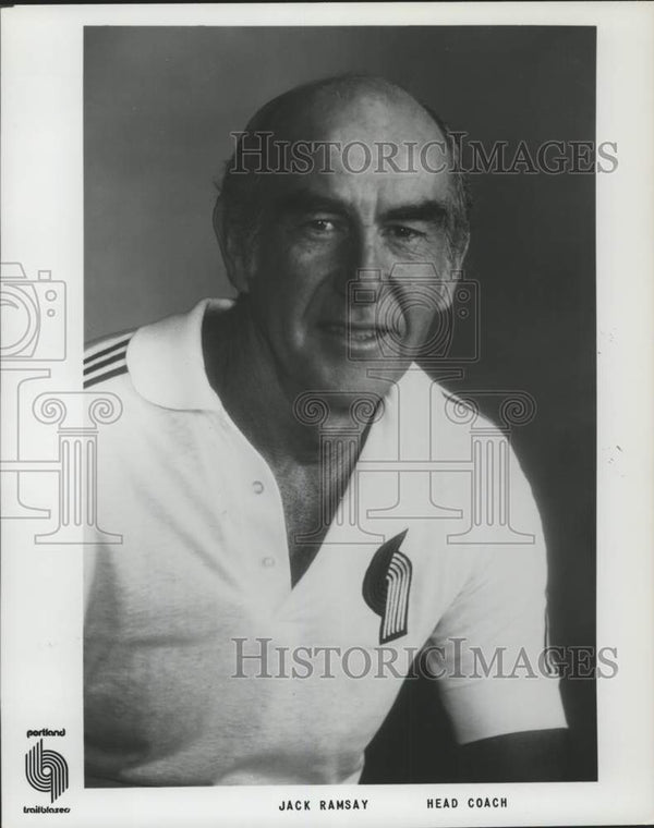 1978 Press Photo Portland Trail Blazers Head Coach Jack Ramsay, Basket ...