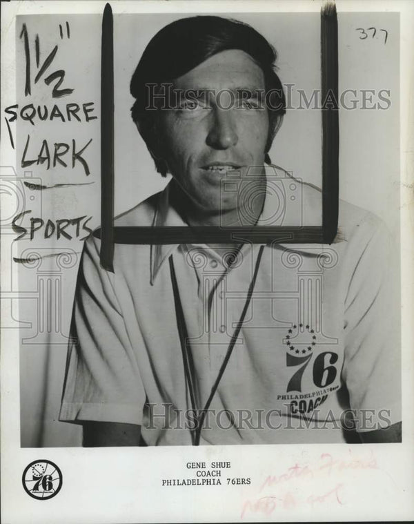 1973 Press Photo Philadelphia 76ers basketball coach Gene Shue - pis01 ...