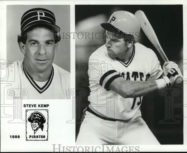 1988 Press Photo Pirates baseball player Steve Kemp, Pittsburgh, Penns ...